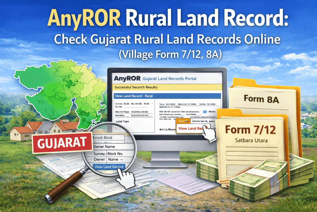 AnyROR Rural Land Record | Check Gujarat Rural Land Records Online